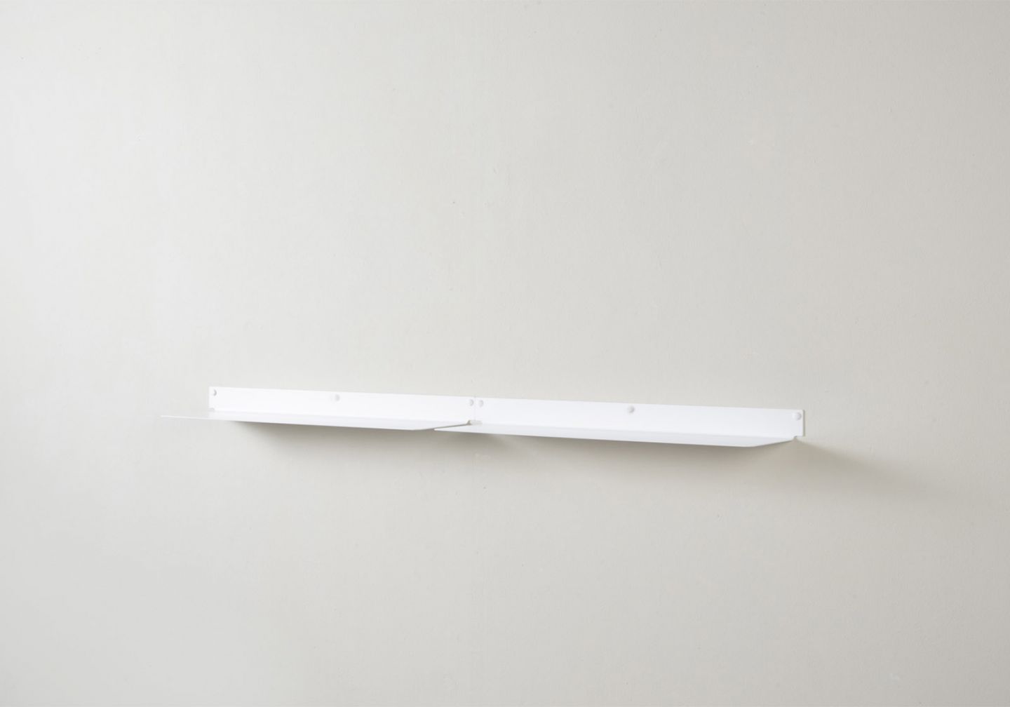 Design wandplank - wit, onzichtbaar en van metaal 60 cm - Set van 2 - Staal