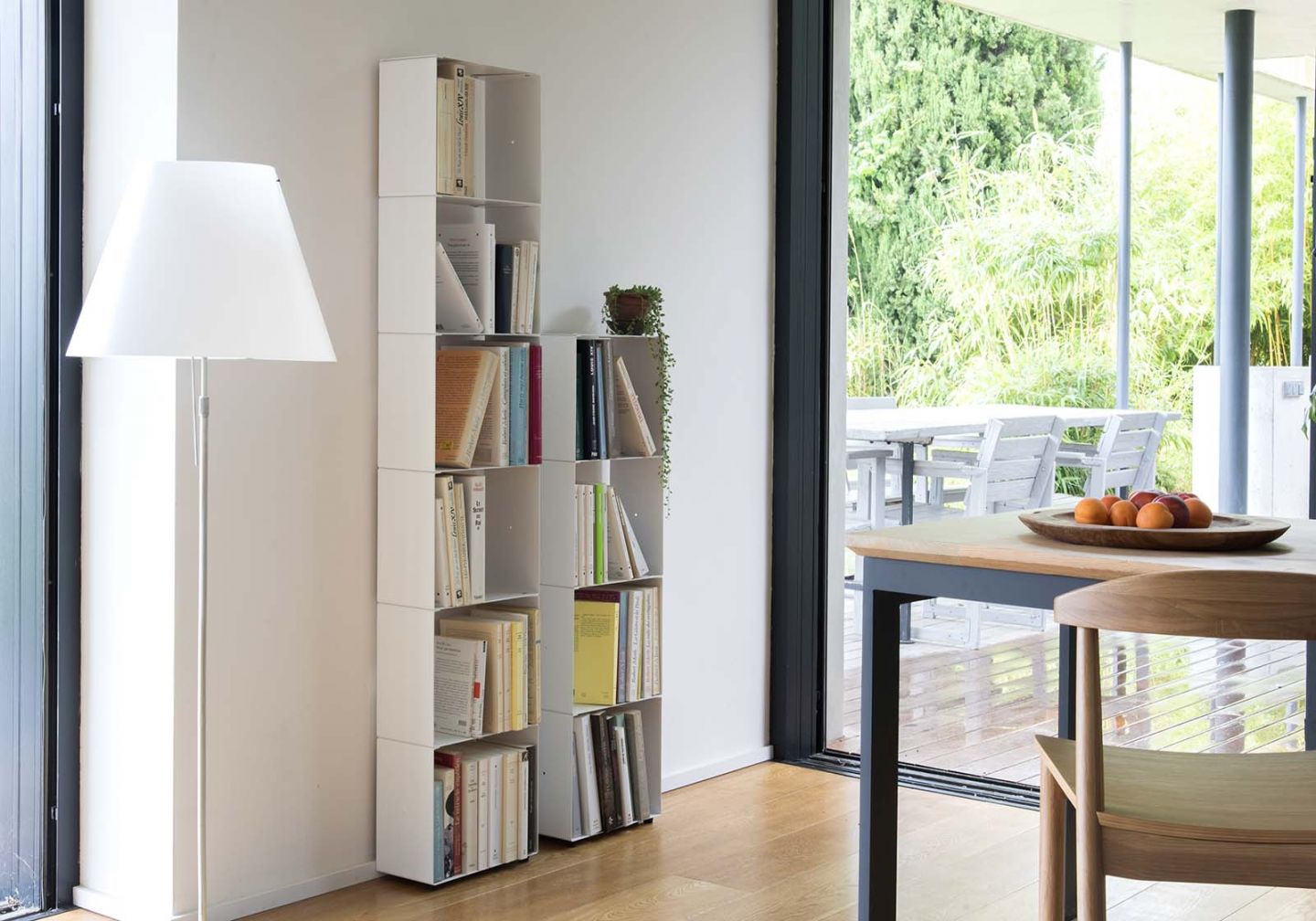 Regalsystem weiß 6 ablagen B30 H150 T15 cm