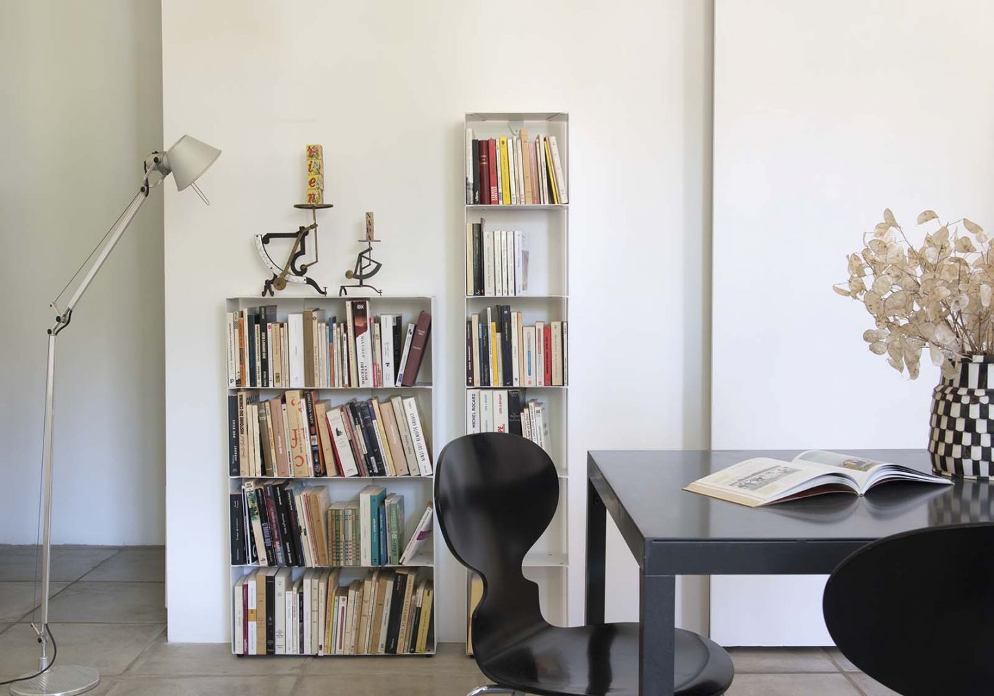 Narrow Bookcase W30 H100 D15 cm - 4 shelves