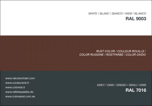 Acquista Mensola modulare color ruggine - 45 x 15 cm - Set di 6