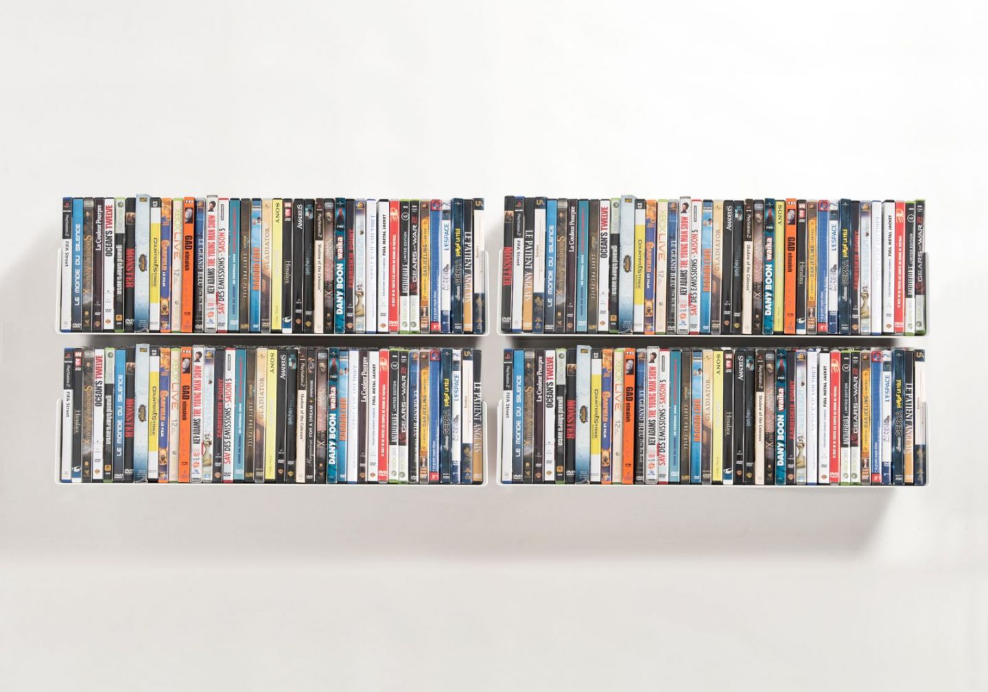 Buy DVD Wall Shelf 60 x 15 cm - Set of 4