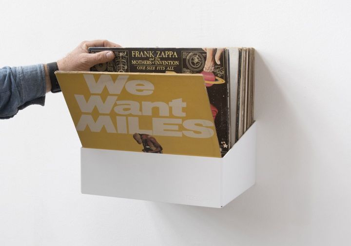 Buy Vinyl Storage Wall Shelf - White