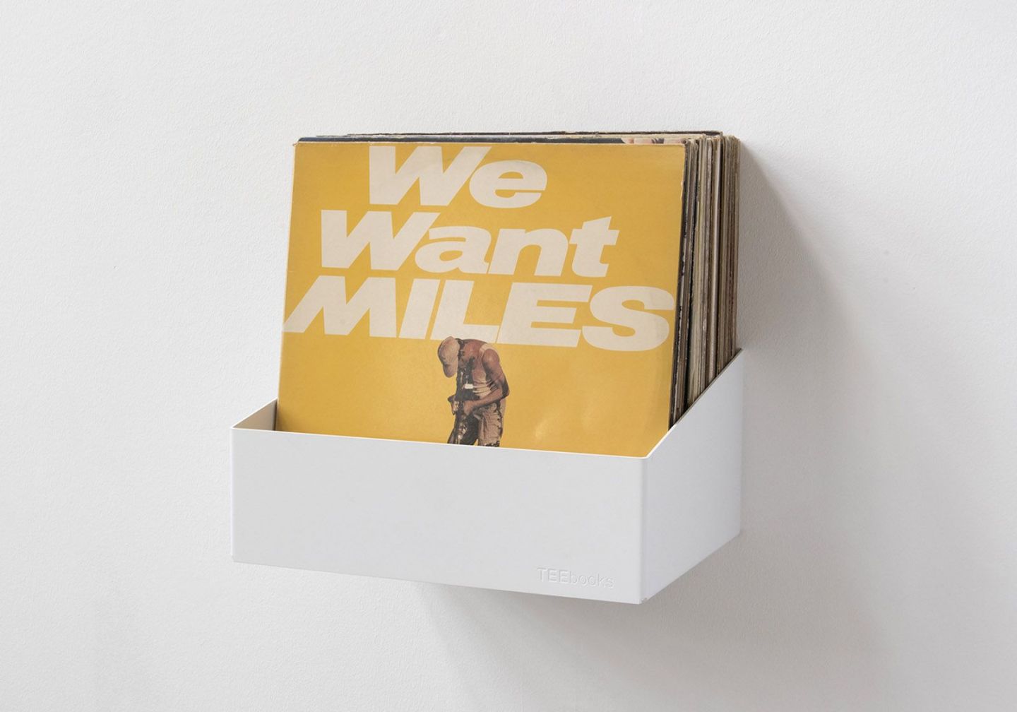 Buy Vinyl Storage Wall Shelf - White