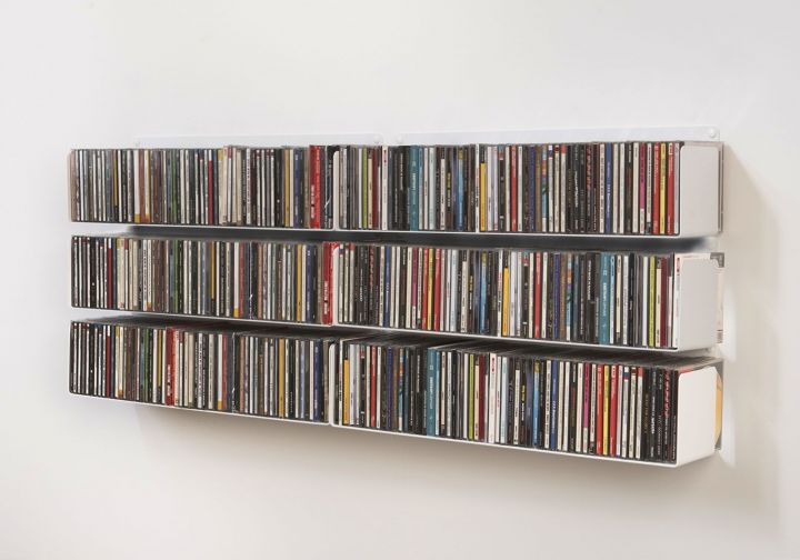 Buy CD Wall Shelf 60 x 15 cm - Set of 6