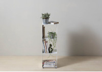 Mensola cubo - Mobile colonna in acciaio - 3 livelli