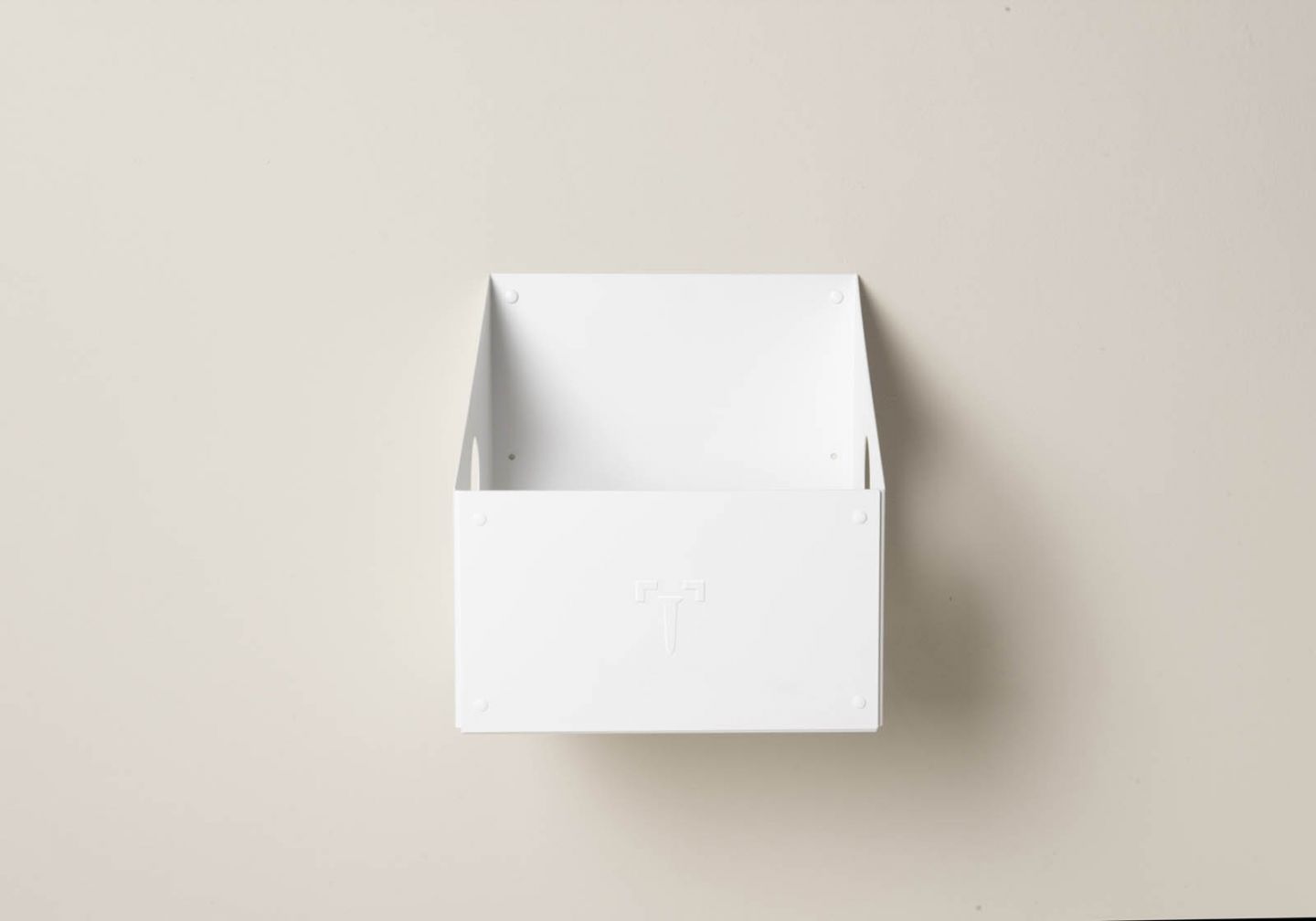 Buy Vinyl record storage box - Metal White