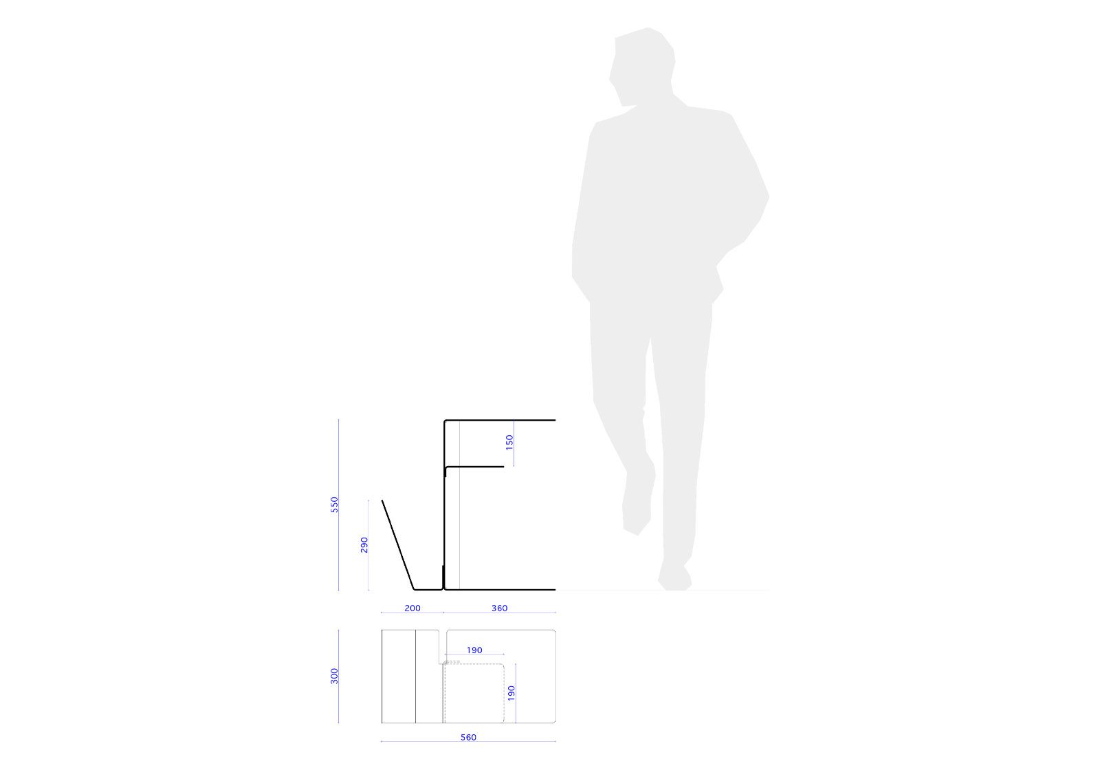 Buy Side table - White - Magazines