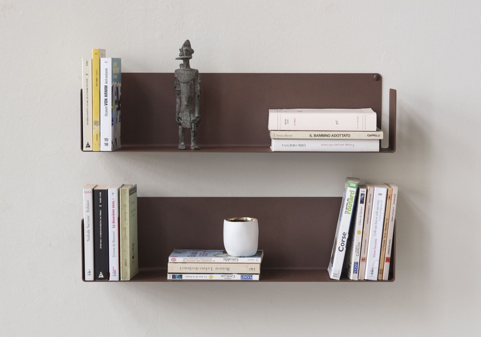 Buy Floating shelves rust color - 23.62 inches - Set of 2